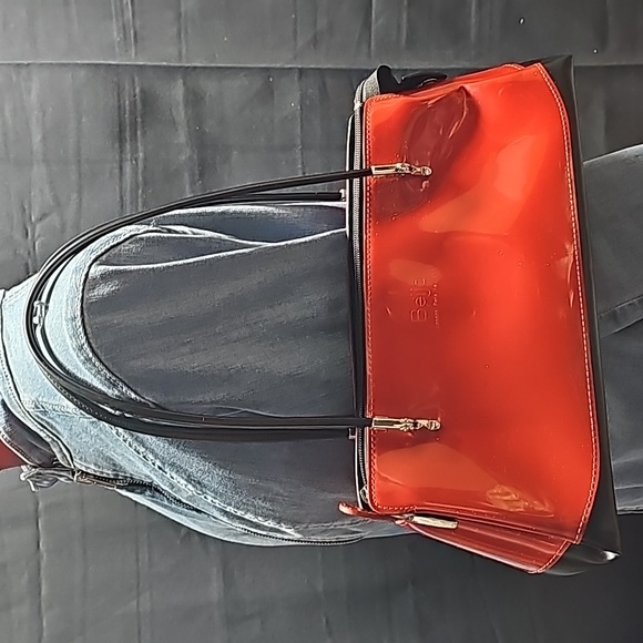 Beijo | Bags | Beijo Red Patent Leather Handbag | Poshmark